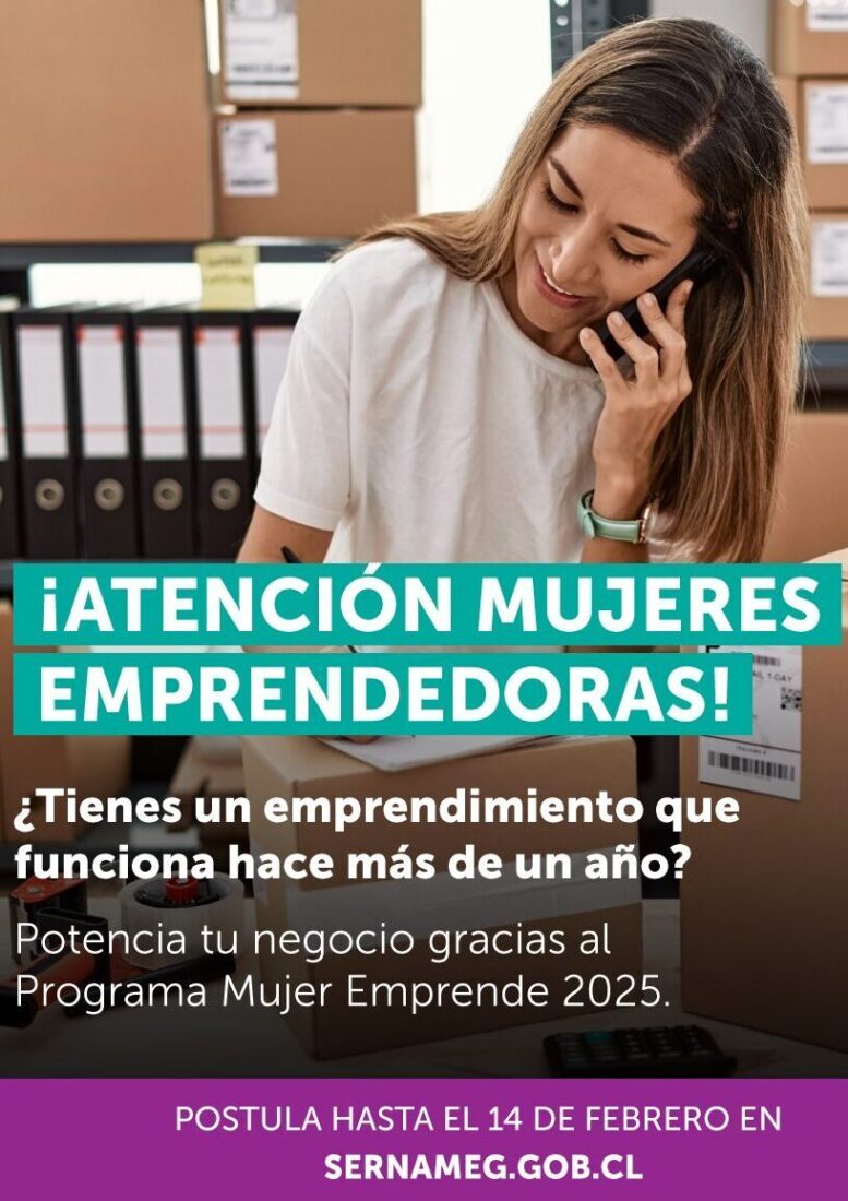 Postula al Programa Mujer Emprende 2025